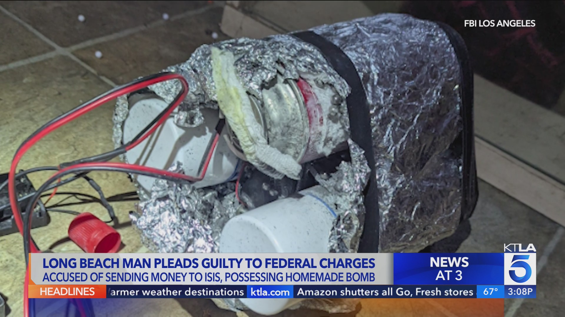 Long Beach man pleads guilty to backing ISIS, homemade bomb charges