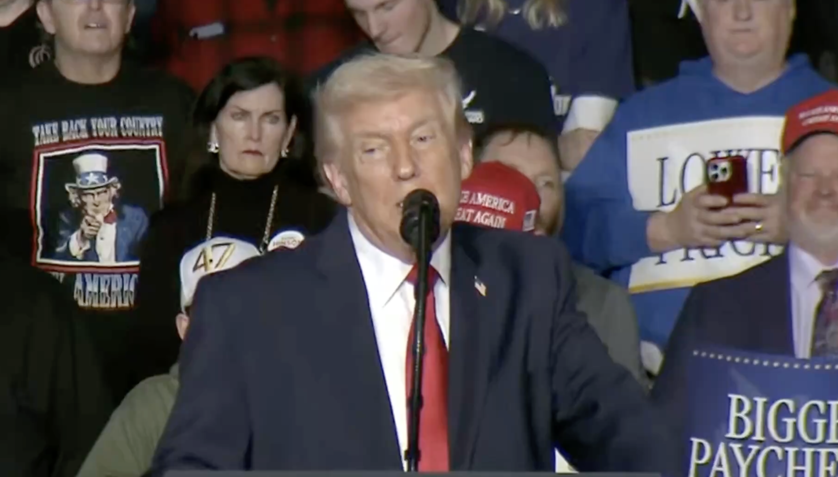 'Maybe someone that hates our country': Trump claims critics of his ...