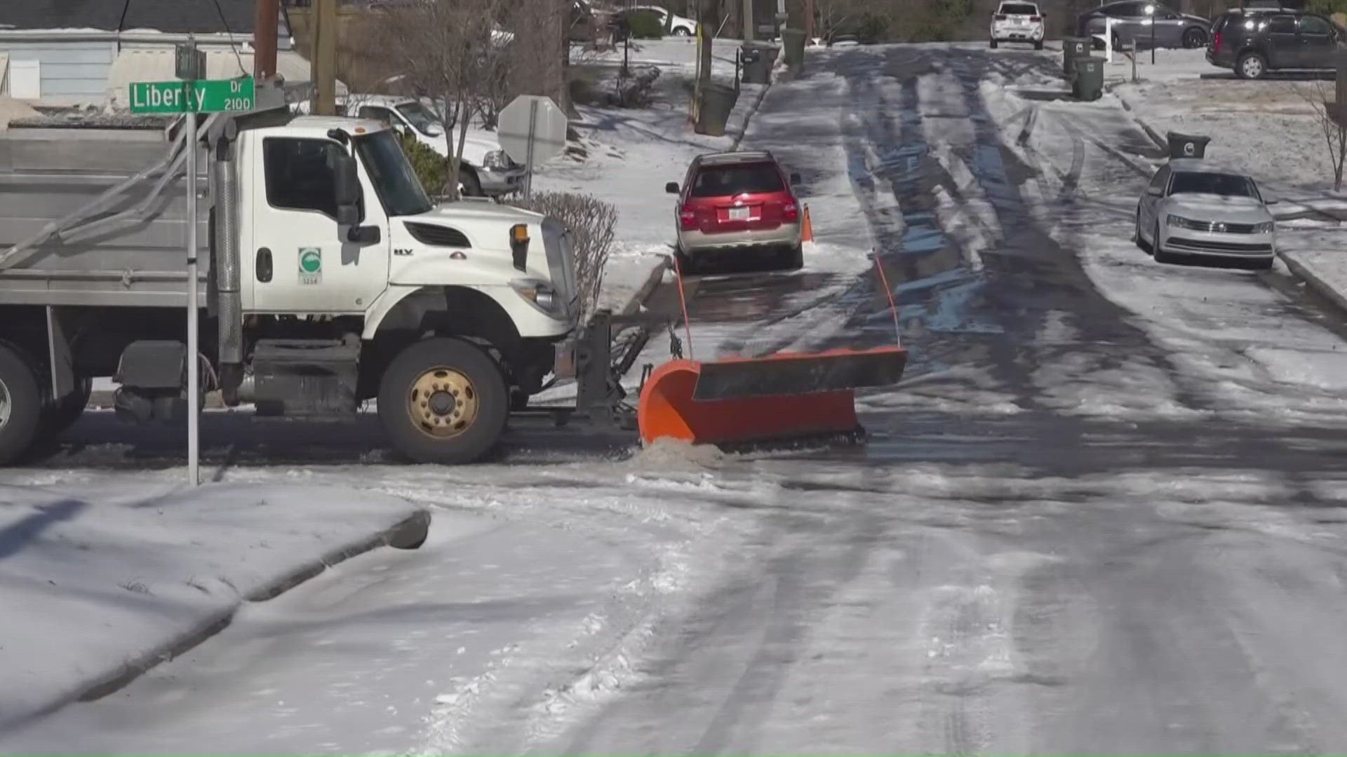 Tracking road conditions in Guilford County