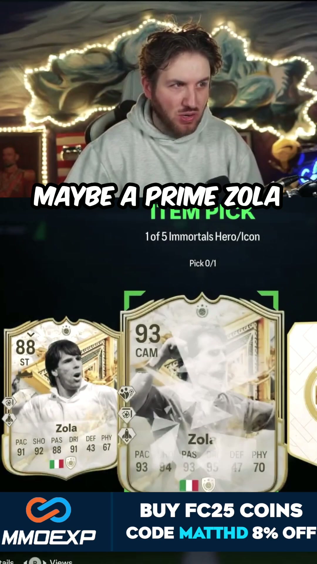 Guaranteed immortal icon player picks!