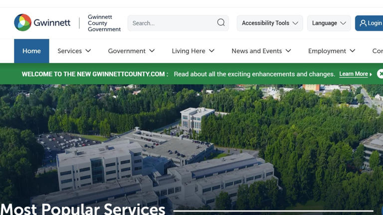 Gwinnett County government launches updated website