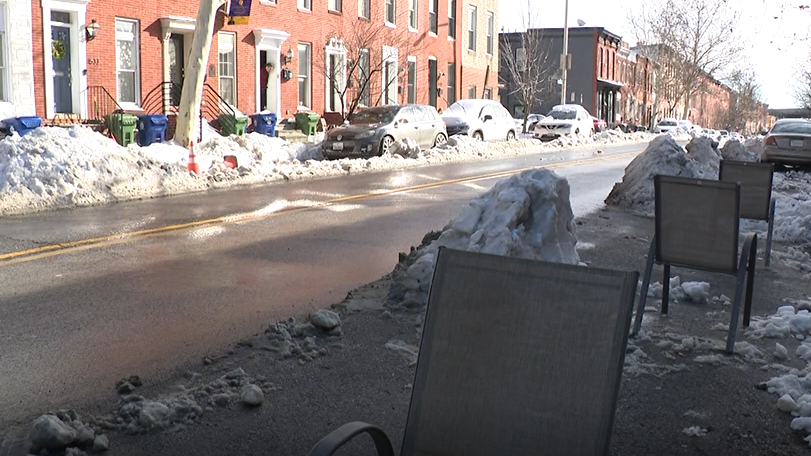 Reserving shoveled parking spaces on Baltimore streets not tolerated ...