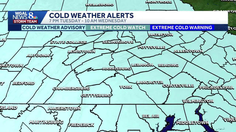 Cold weather advisory in effect for entire Susquehanna Valley