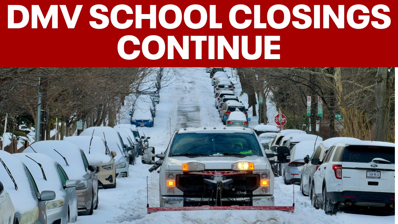 Schools closed across DC., Maryland, Virginia as snow and ice linger