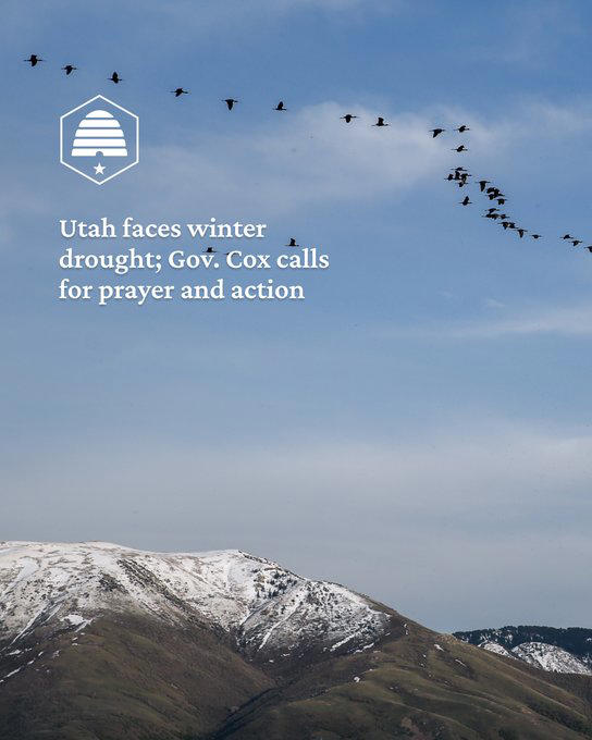 Governor Cox encourages faith communities to pray for snow amid ...