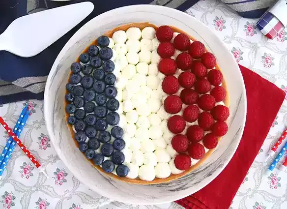 Tarte France bleu blanc rouge