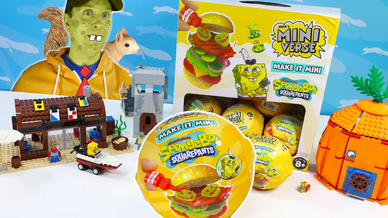 SpongeBob SquarePants Mini Verse make it mini Krabby Patty & Chum ...