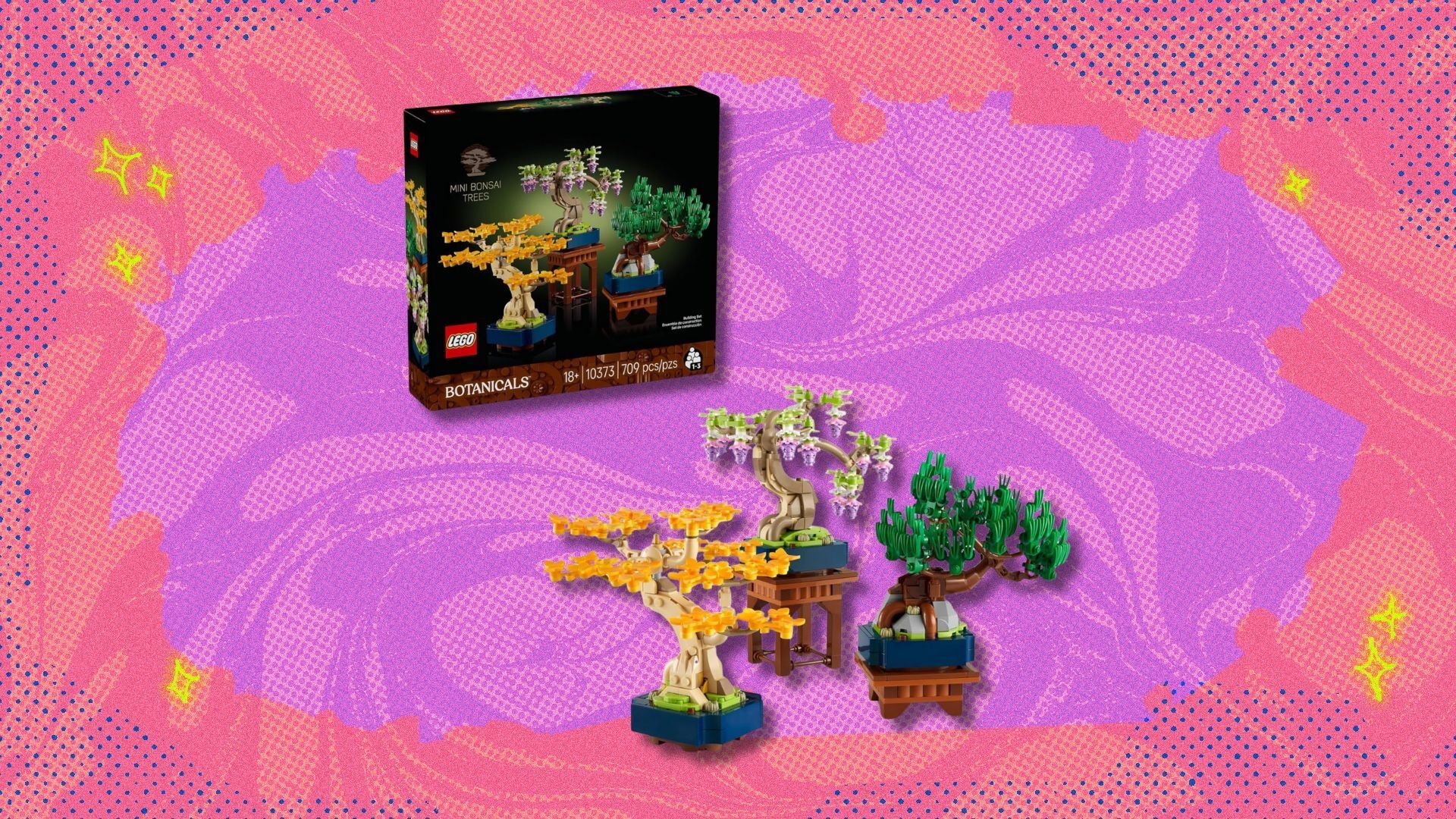 The bright and colorful Lego botanicals mini bonsai trees set is $10 ...
