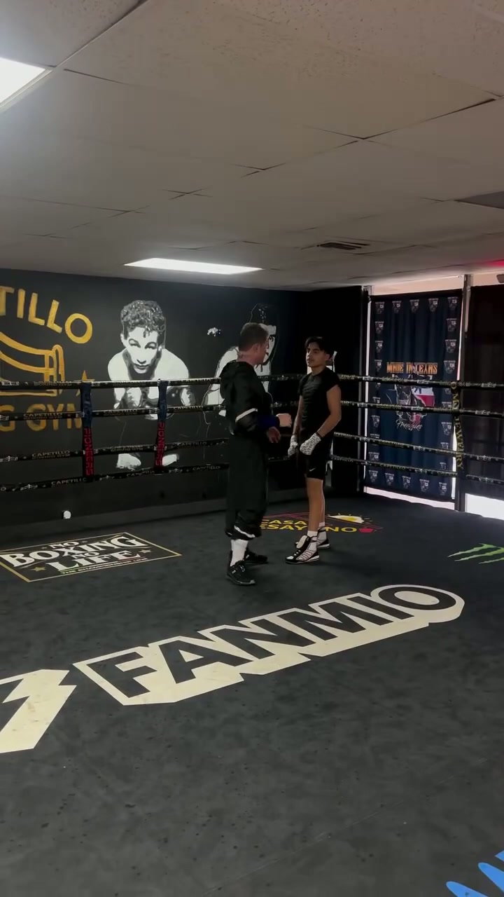 Behind the scenes Canelo working out in Las Vegas for Edgar Berlanga🔥