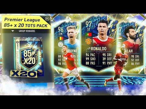 FIFA 22 20 Guaranteed 85+ x 20 Premier League Team of the Season Packs!