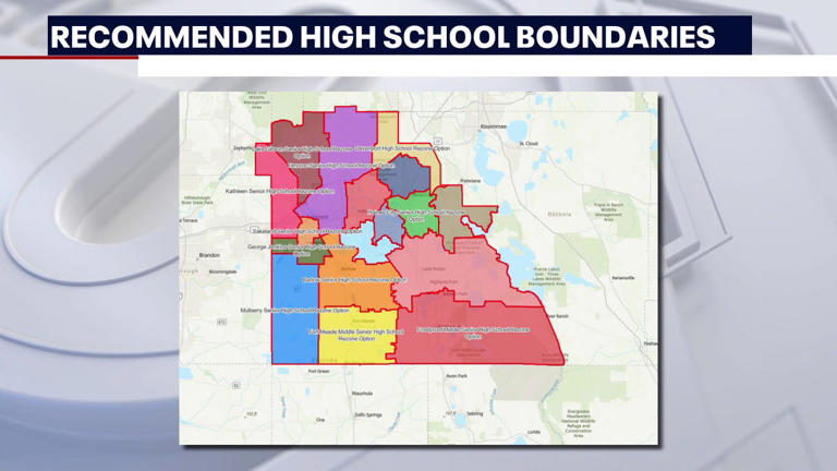Polk County school board approves rezoning for high schools
