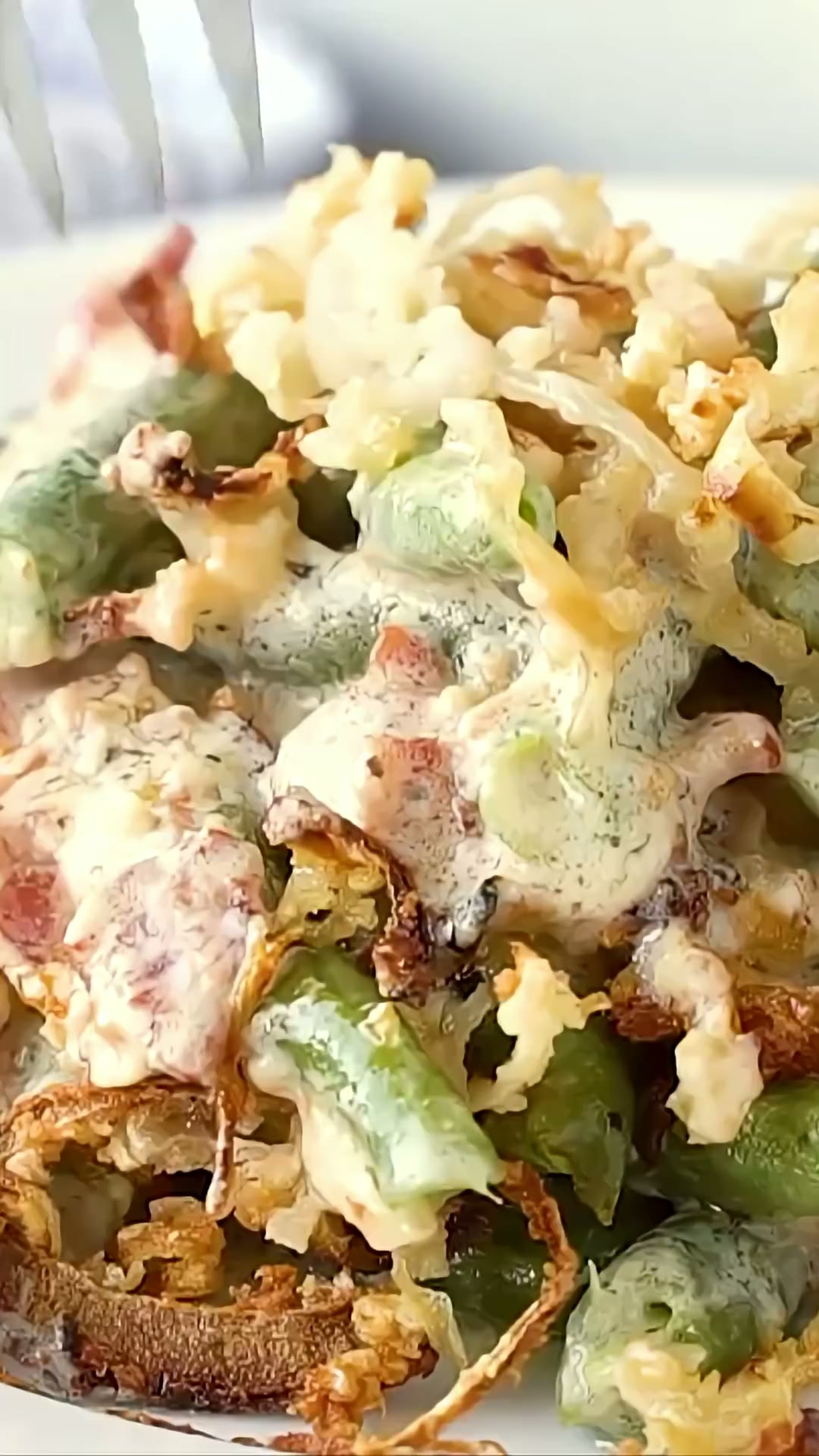 Old fashioned green bean casserole #thanksgiving #recipe #casserole