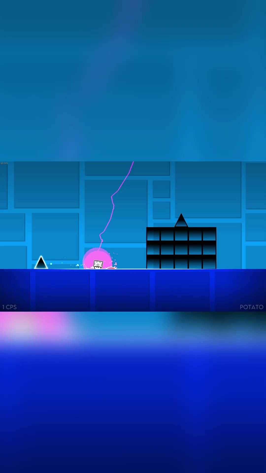 Geometry Dash: Impossible wave jumpscare #shorts