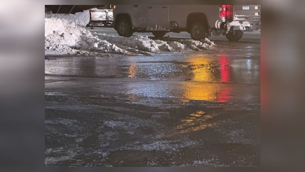 Road blocked after water main break in Dayton neighborhood