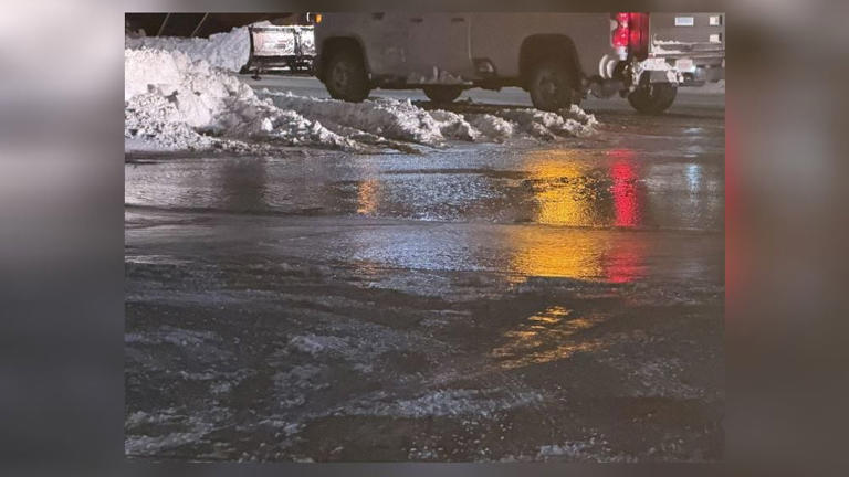 Road blocked after water main break in Dayton neighborhood