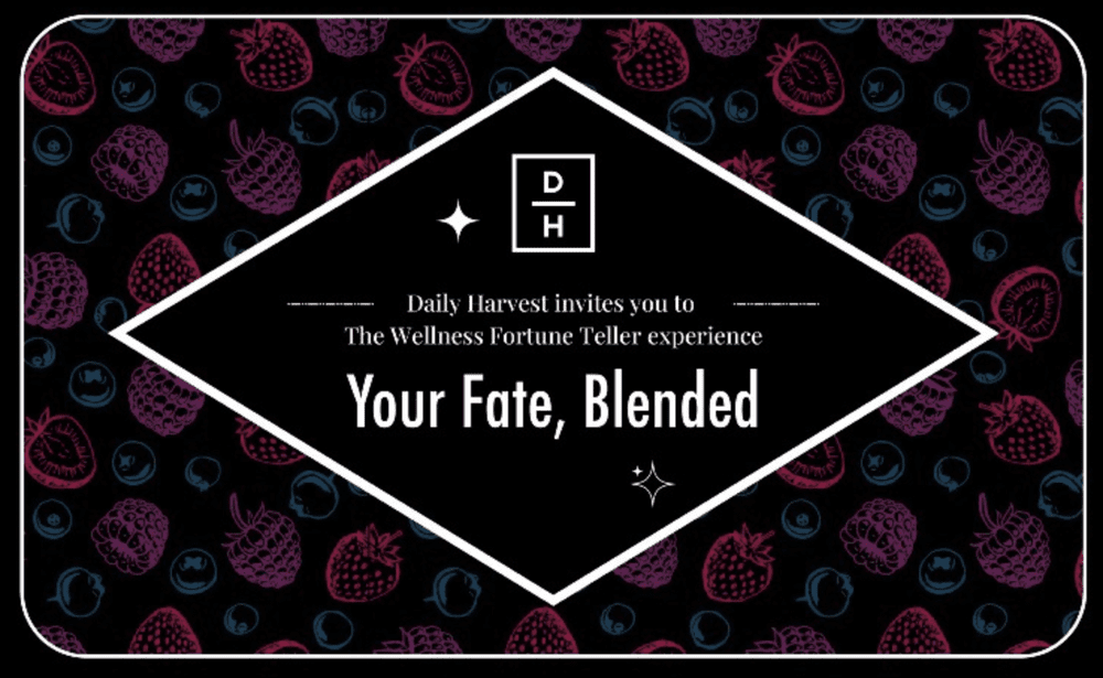 Daily Harvest Wellness Fortune Teller Pop-Up
