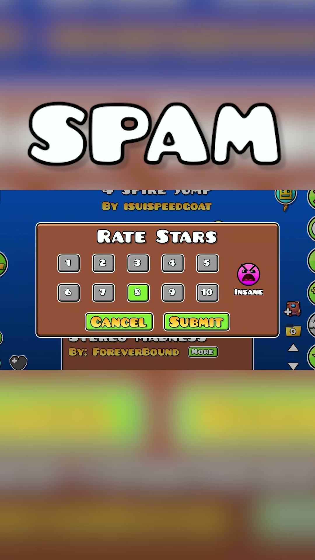 GD spam challenge #spam #GD #geometrydash