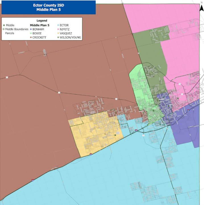 Ector County ISD approves new boundaries for Vasquez Middle School