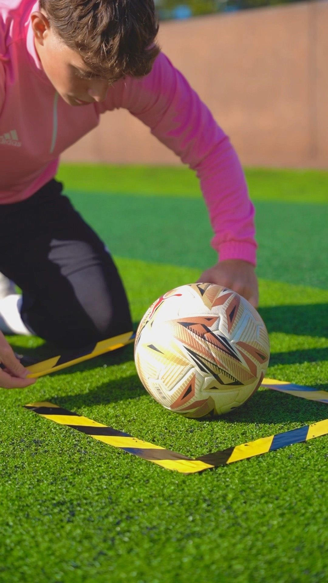 Preparing football ASMR