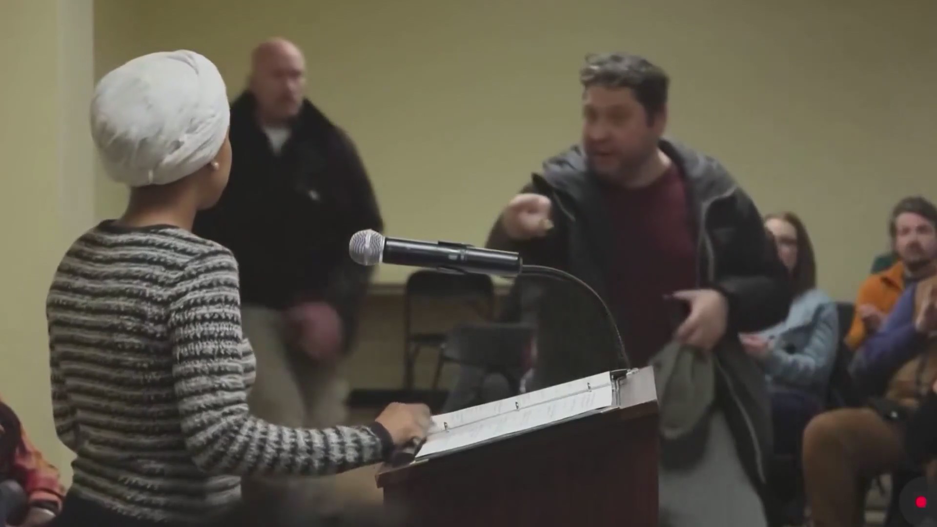 Minneapolis latest: Congresswoman Ilhan Omar attacked at town hall