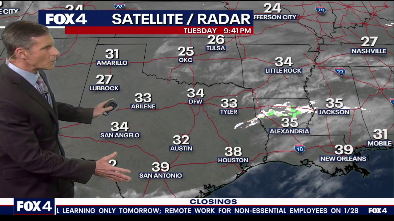 Dallas weather: Jan. 27 overnight forecast