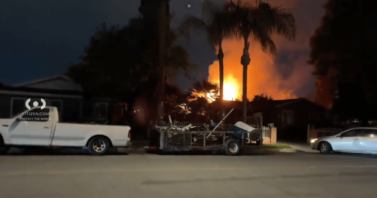 2 hurt in explosion, fire in Southern California
