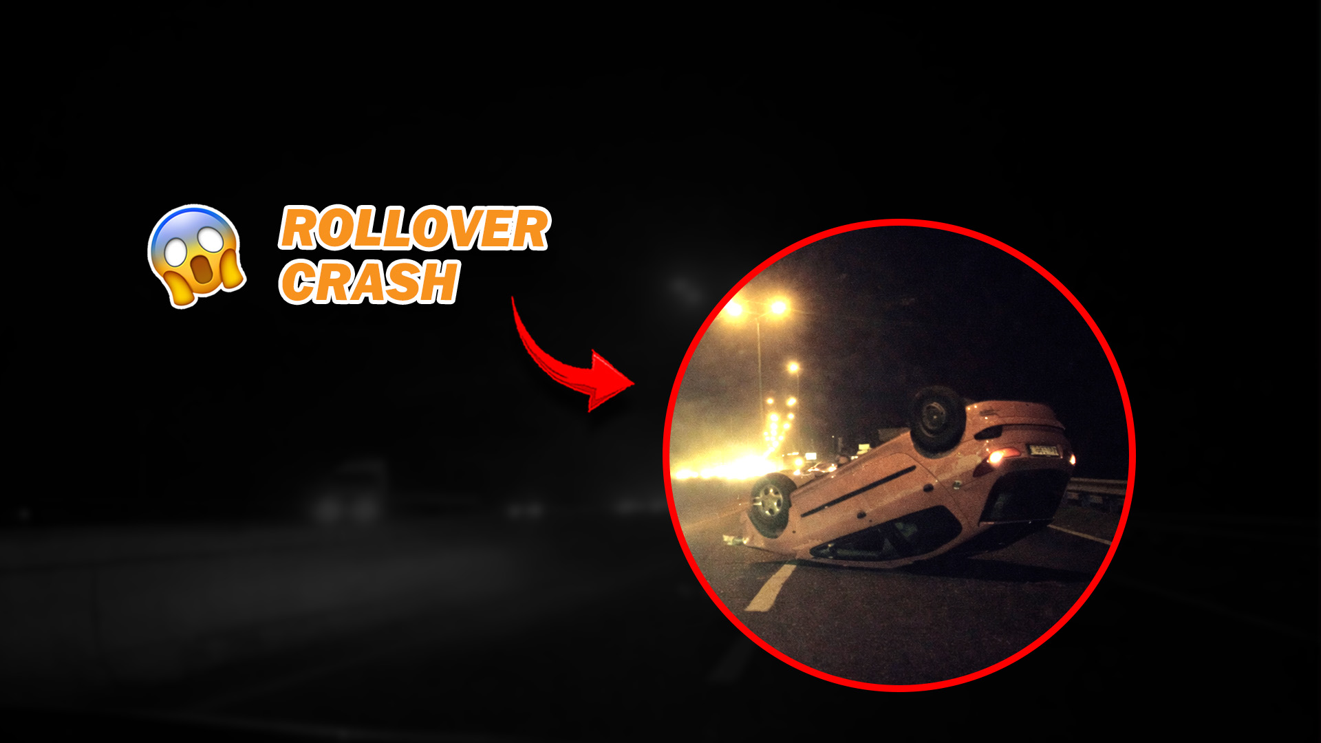 Lost control while speeding on the highway and rolled over