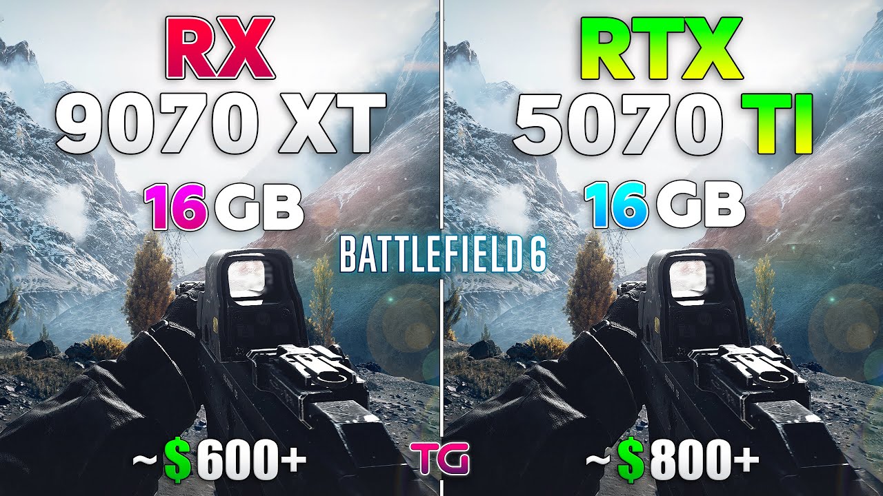 Battlefield 6: RTX 5070 Ti vs RX 9070 XT | 1080p | 1440p | 4K