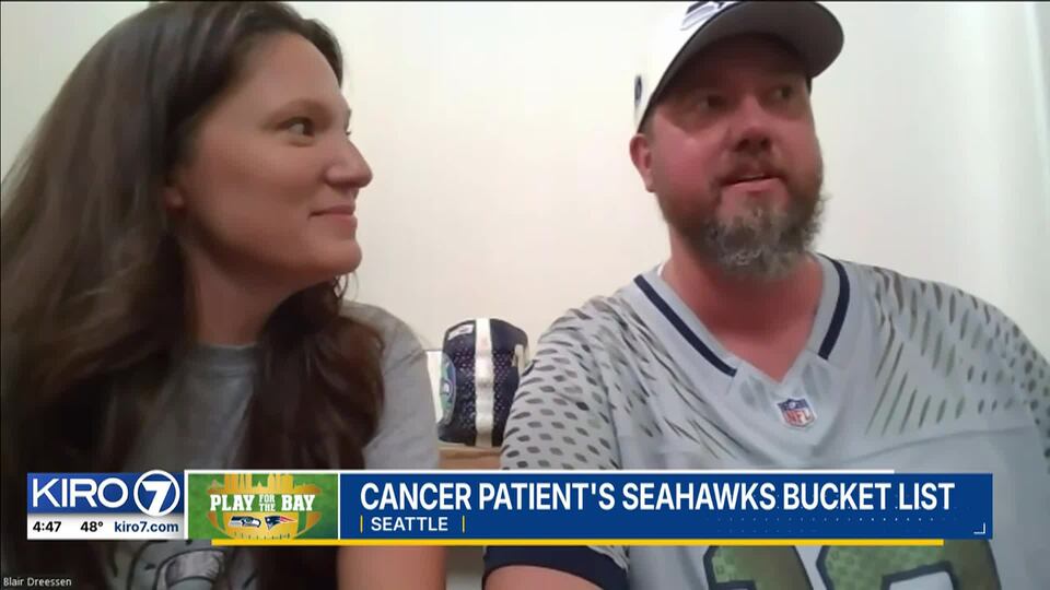 Video: Cancer patient's bucket list item is to see Seahawks in person ...