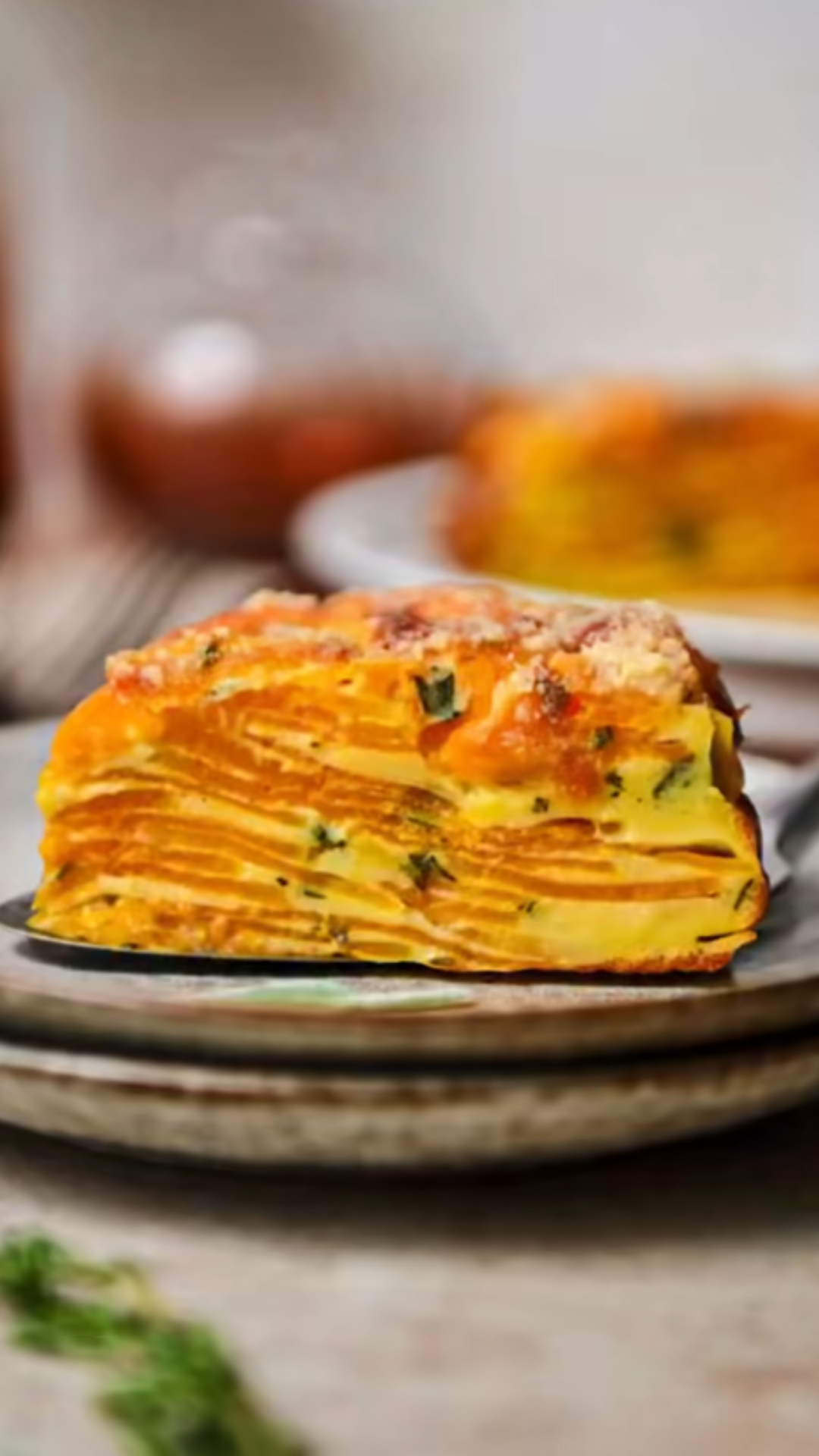 I turned invisible apple cake savory and it worked