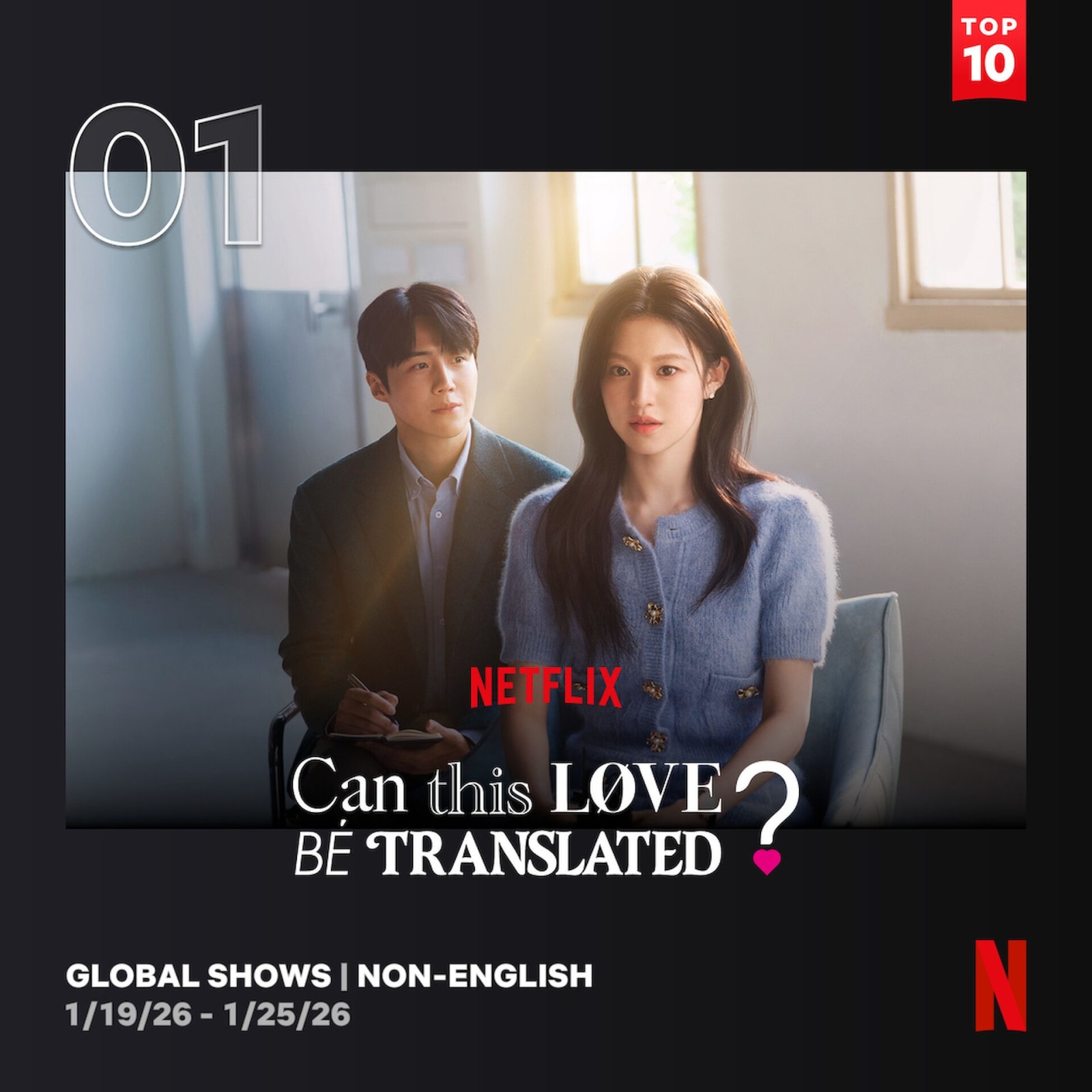 ‘Can this love be translated?’ tops Netflix global non-English chart in ...