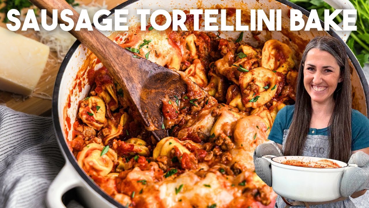 Italian sausage tortellini bake