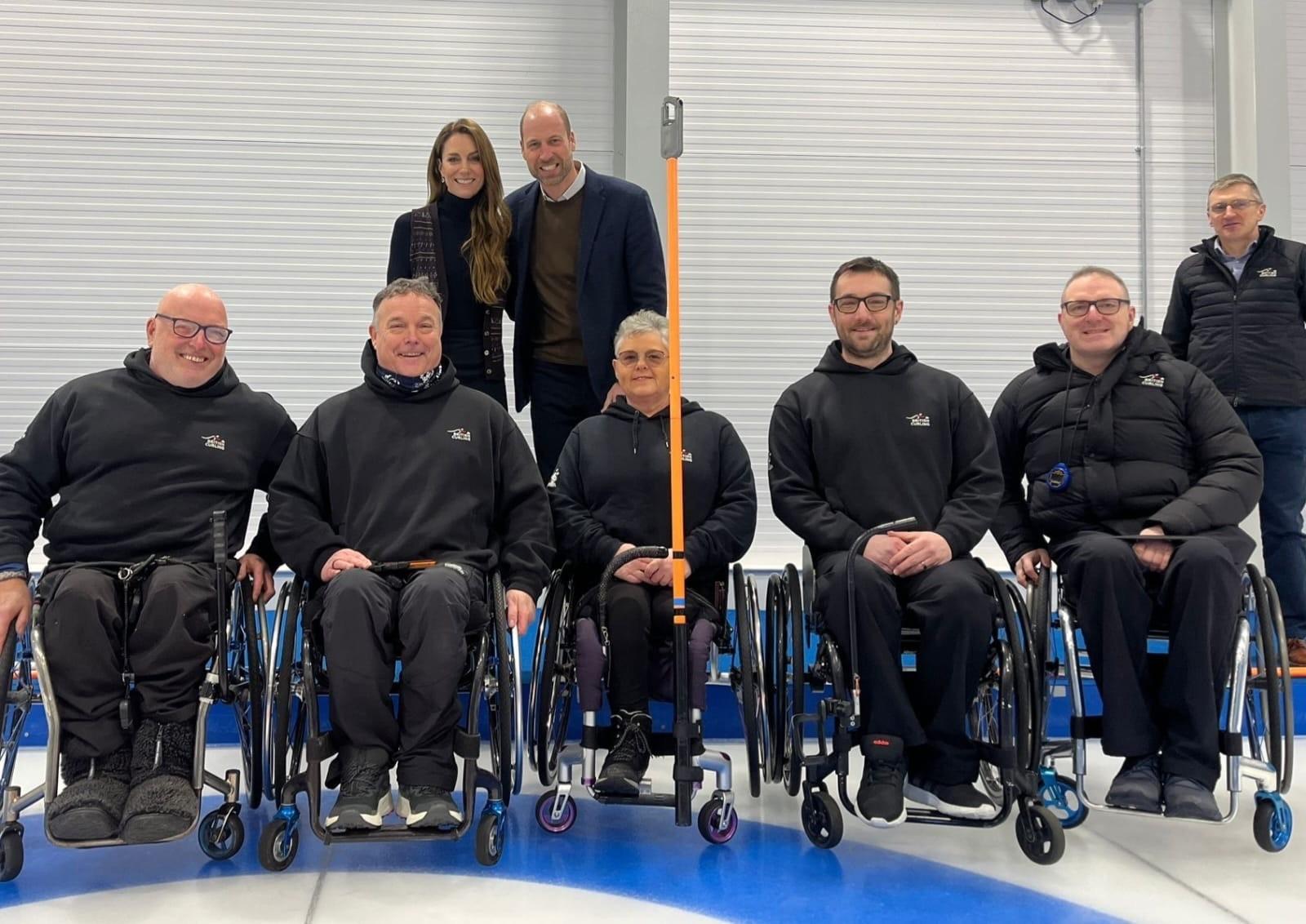 Wigan wheelchair curling star meets royalty at Team GB training camp ...