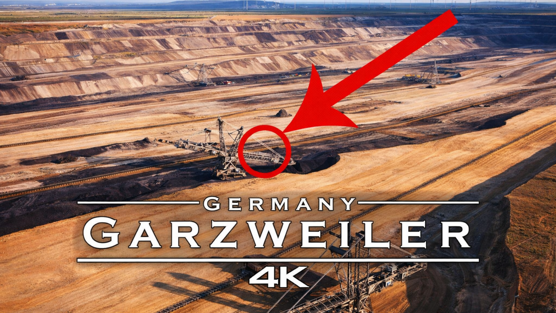 Biggest hole on Earth Tagebau Garzweiler, Germany by drone 4K