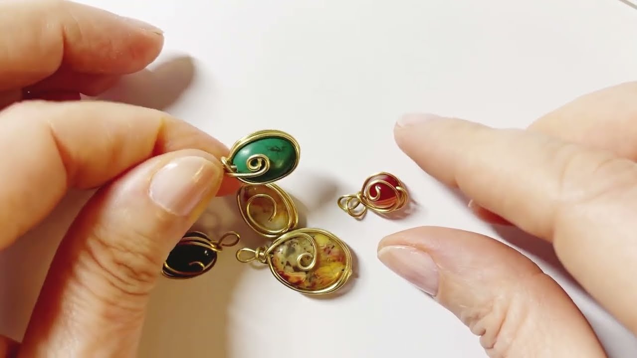 Wire-wrapped stone jewelry – easy DIY craft ideas
