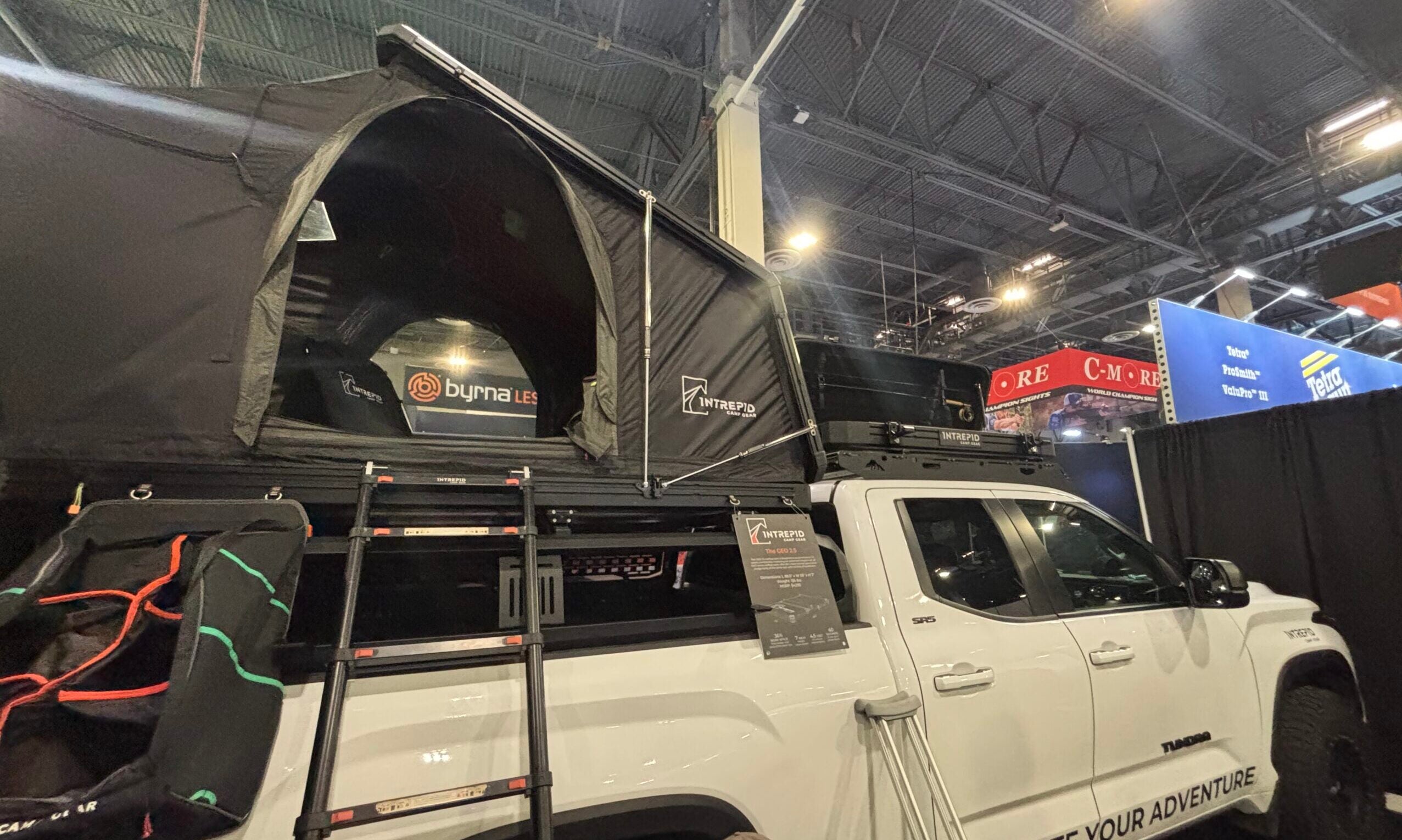 Intrepid Camp Gear brings a two-angle rooftop tent and a lighter, more ...
