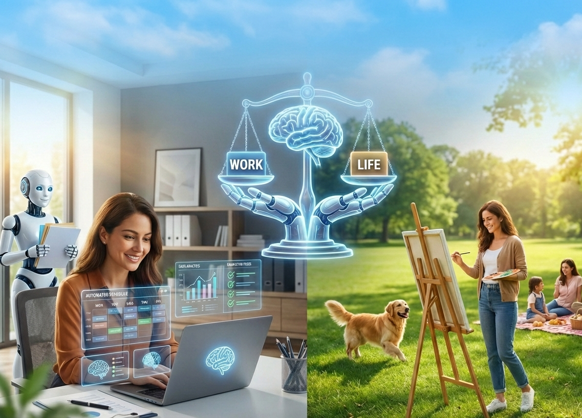 AI enables work life balance