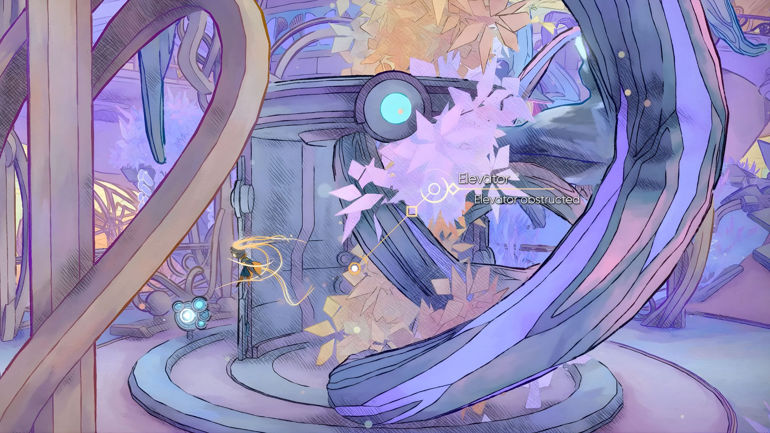 How to unlock the obstructed elevator in Mio: Memories in Orbit