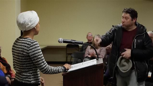 US congresswoman Ilhan Omar sprayed with 'unknown liquid' as she ...