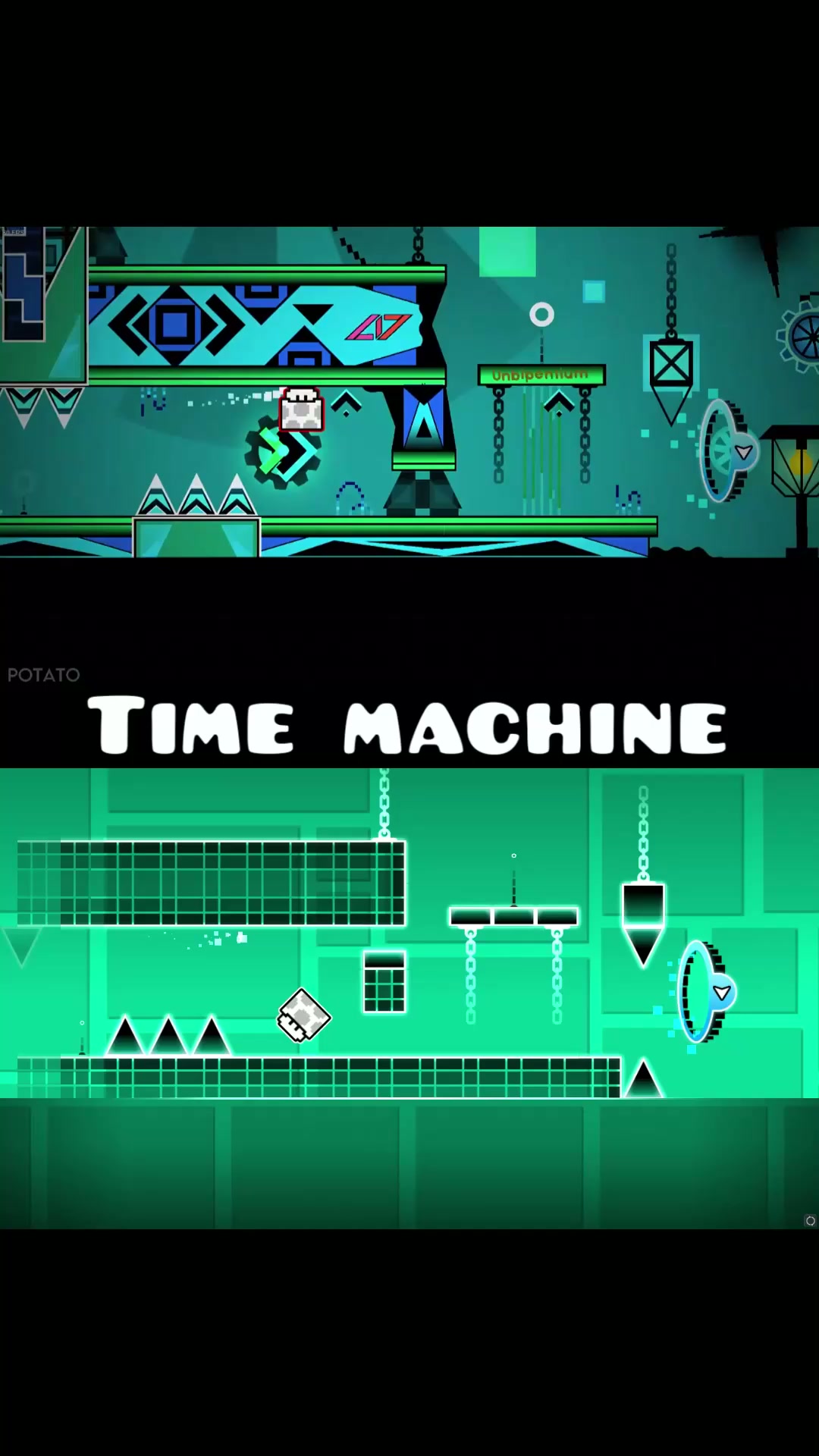 Time machine Geometry Dash #shorts #deluxe12