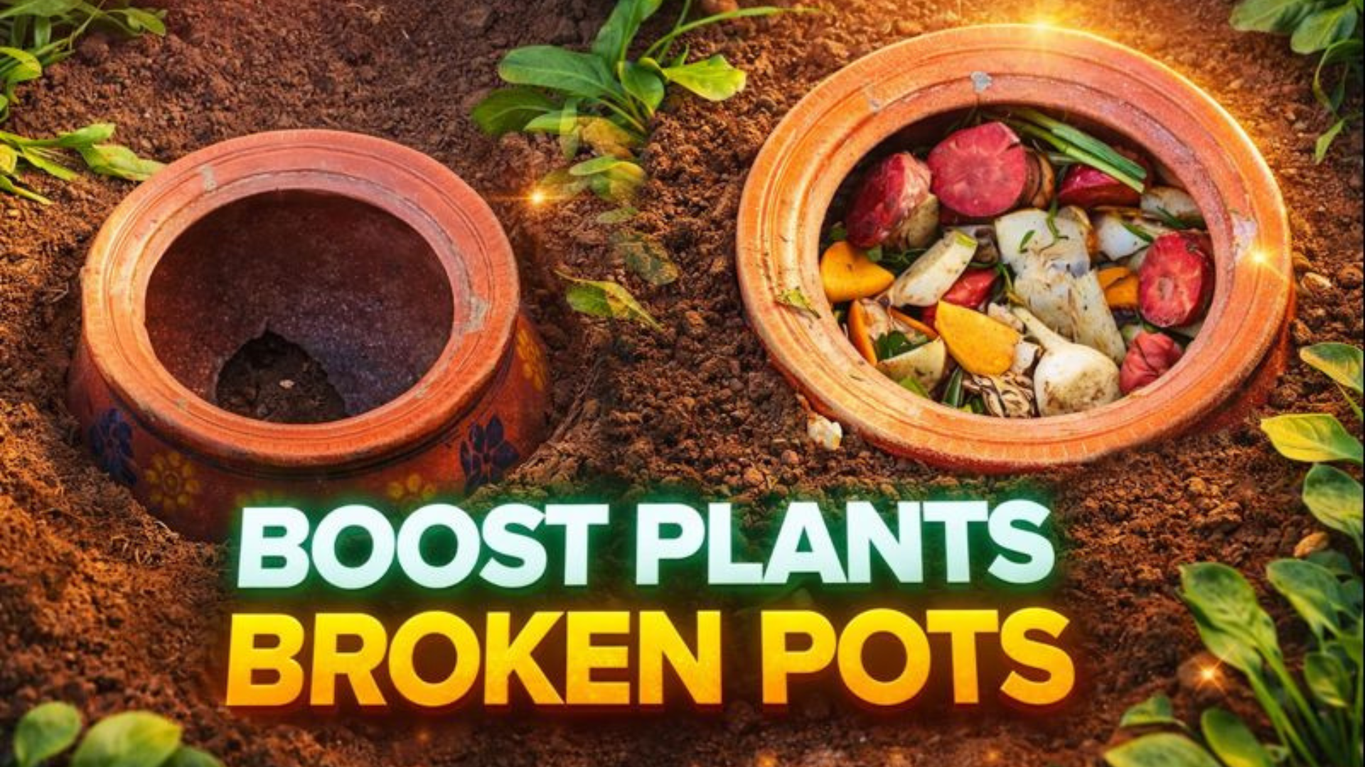 The forgotten gardening trick using broken pots