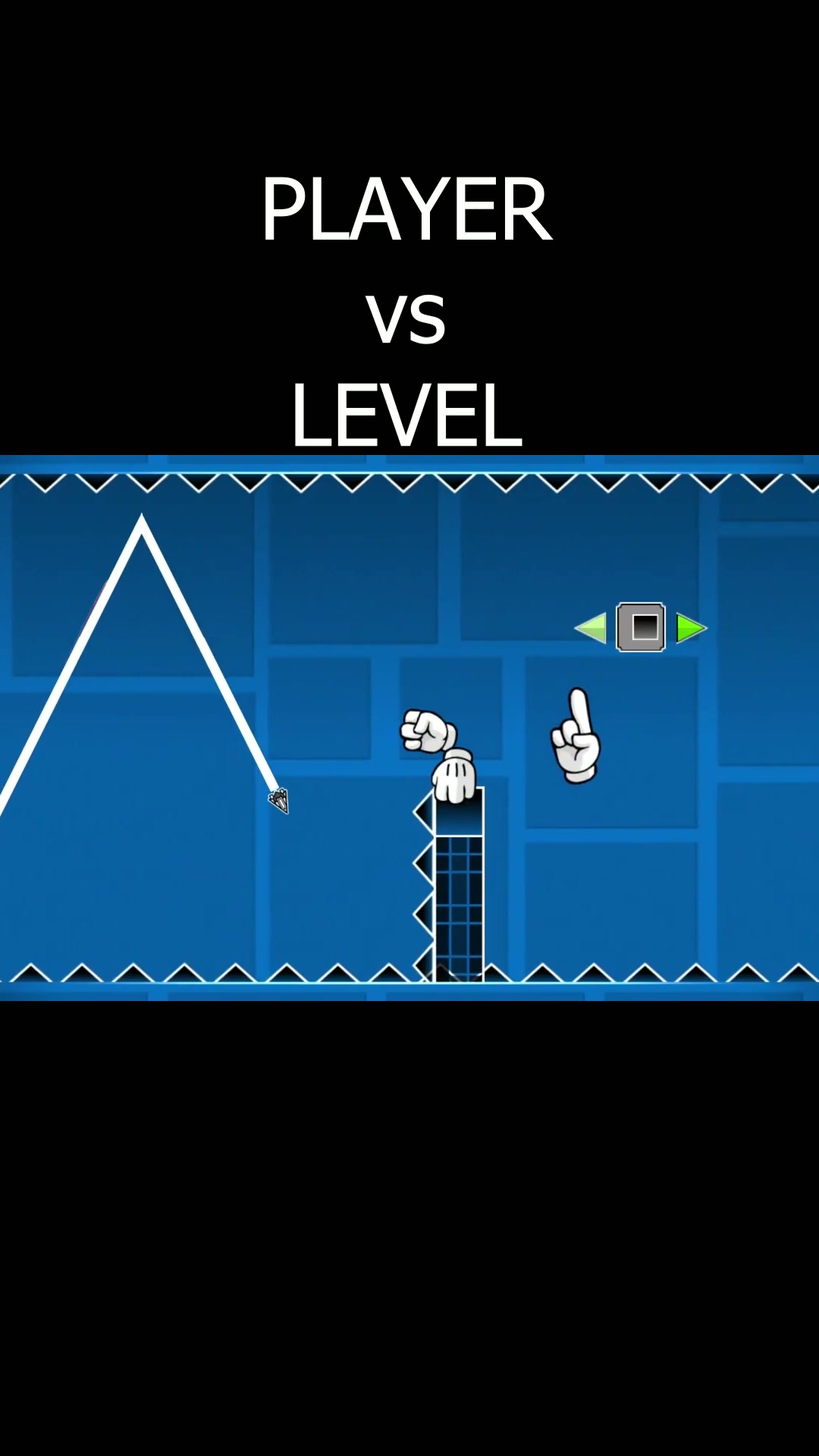 Player vs Geometry Dash #shorts