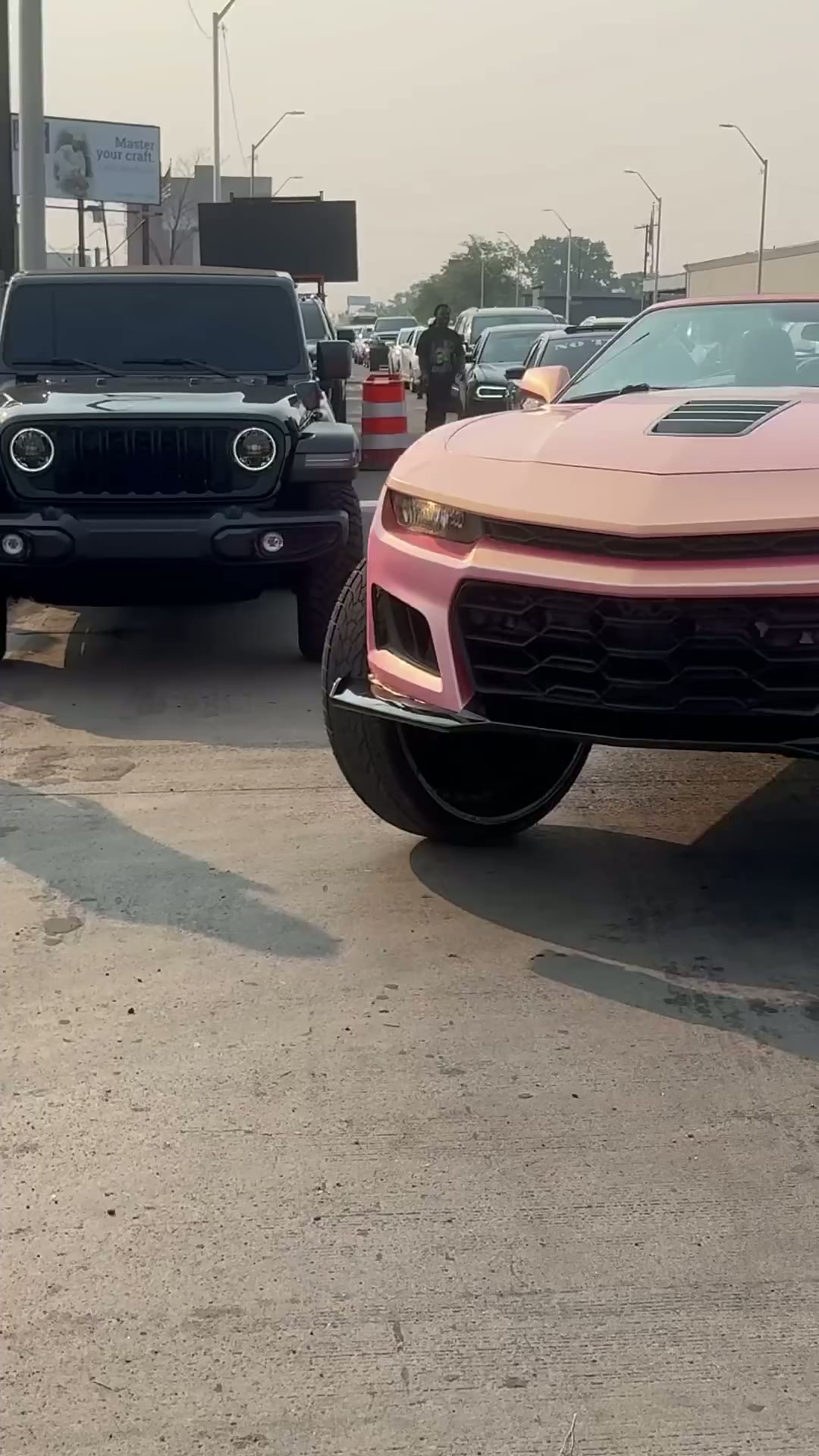 Chevy Camaro vert on 32” DUB floaters riding