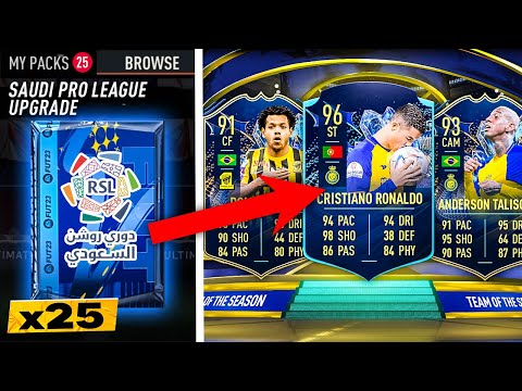 FIFA 23 25 x Saudi Pro League TOTS upgrade packs!