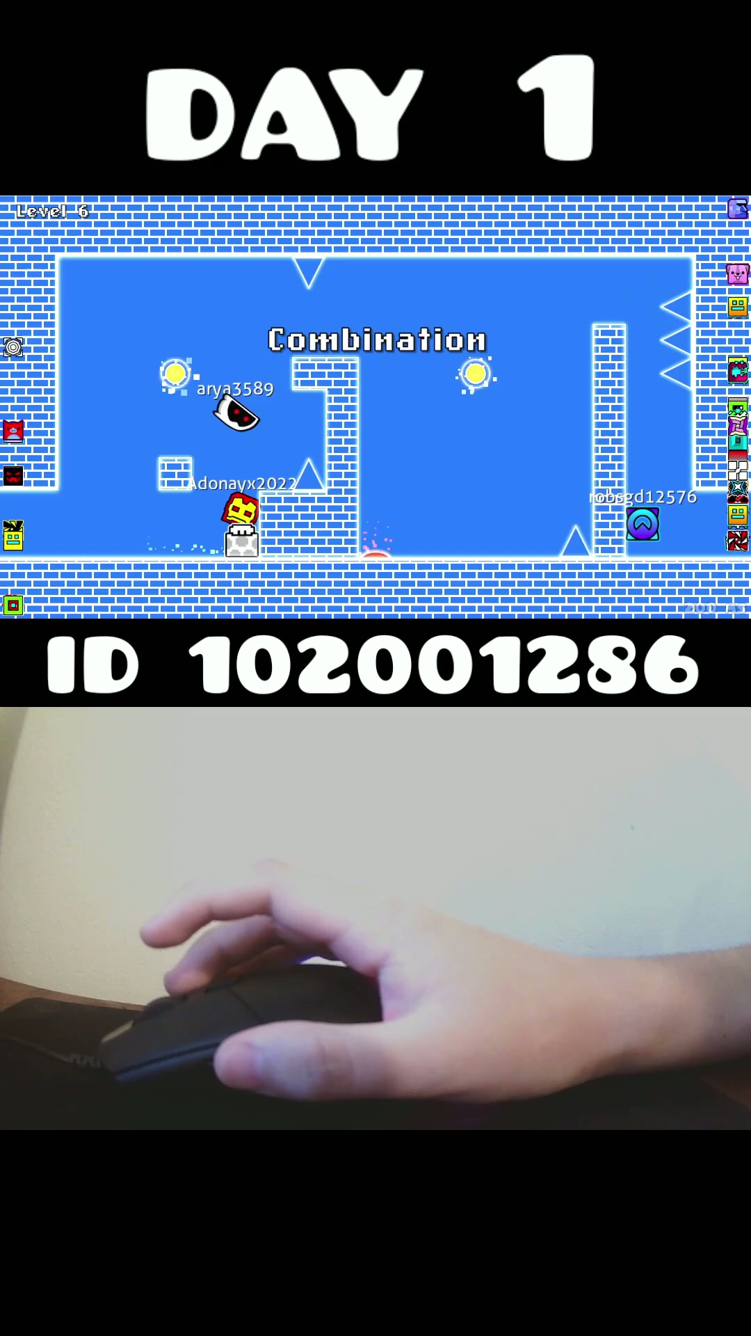 Trying a platform level day 1 #gd #geometrydash #level #demonlevel