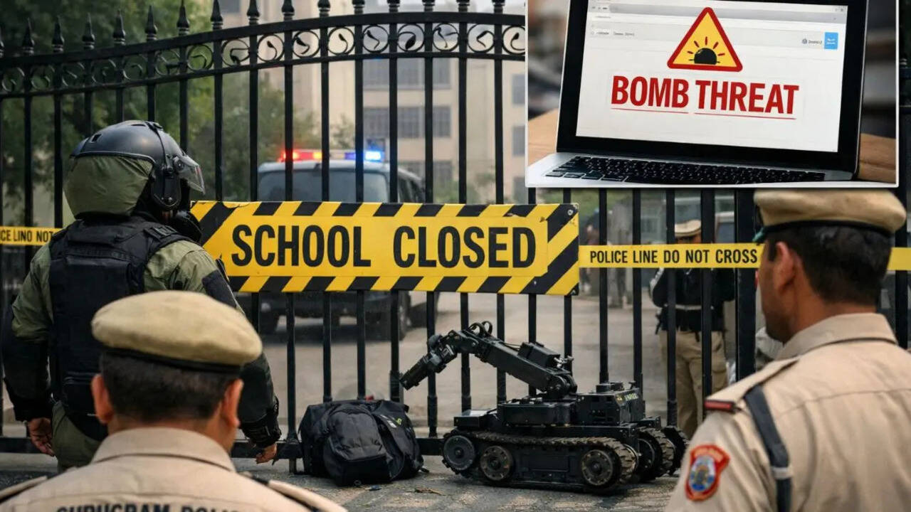 Bomb threat emails trigger panic at six Gurugram schools, students sent ...
