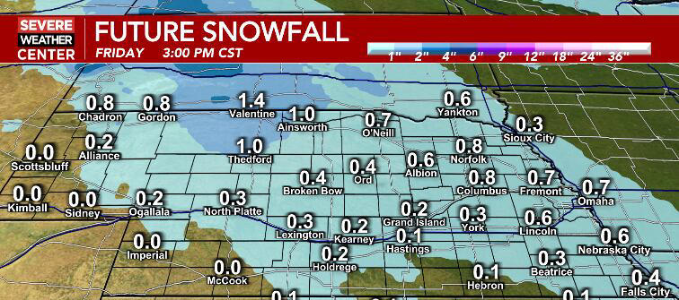 Mild midweek warmth gives way to precipitation chances late week
