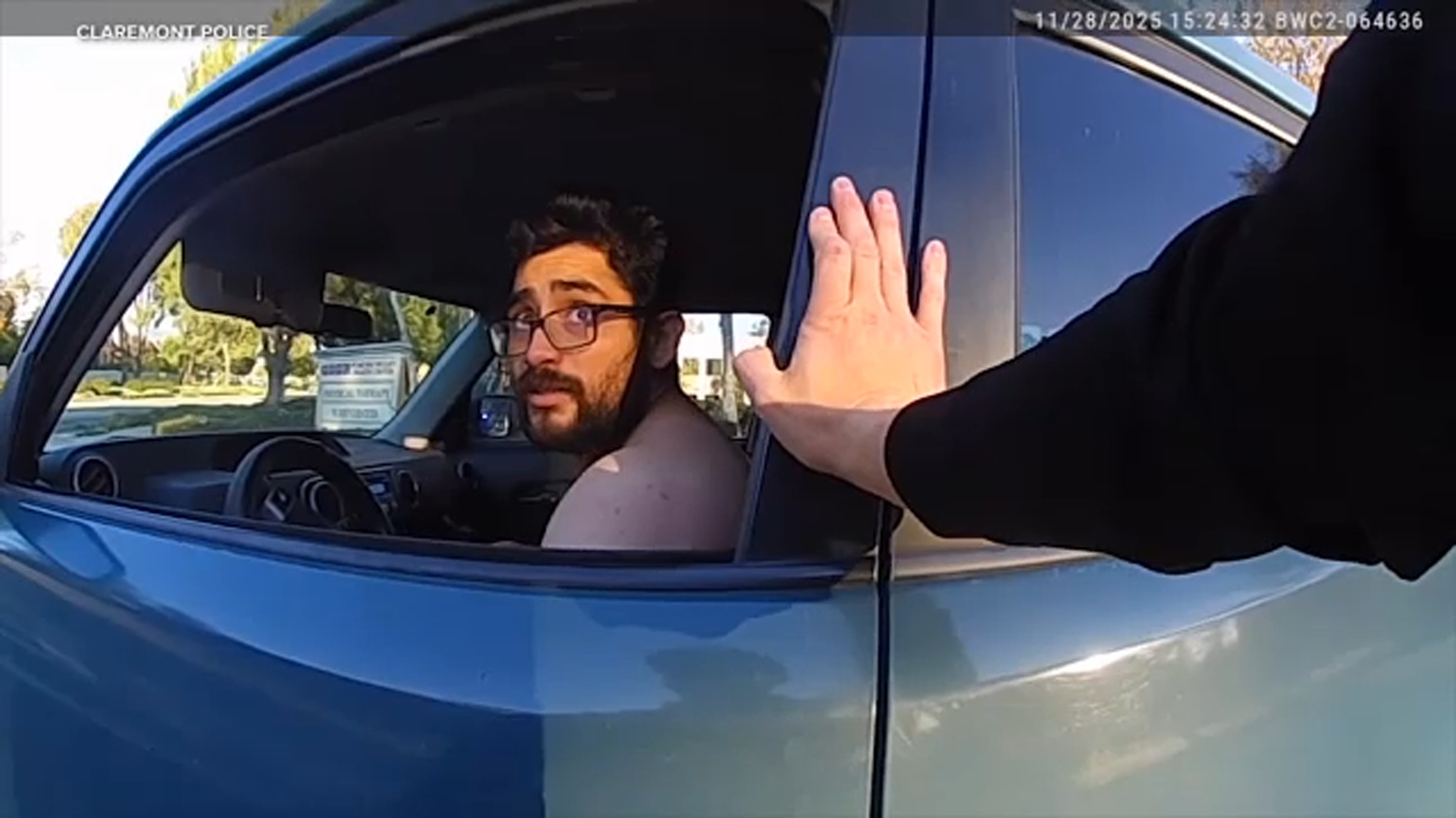 New bodycam video shows tense traffic stop before man died in Claremont ...