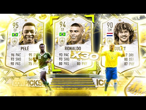 FIFA 22 30 x guaranteed mid icon player pick packs!