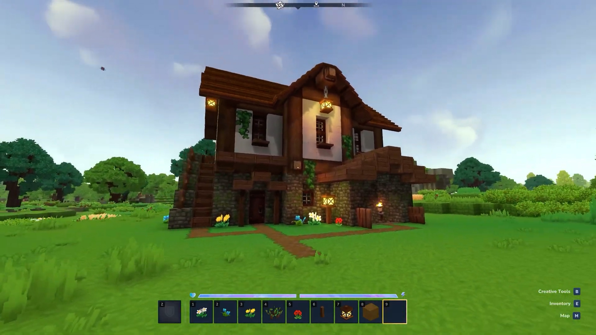 This starter build combines home and mining area